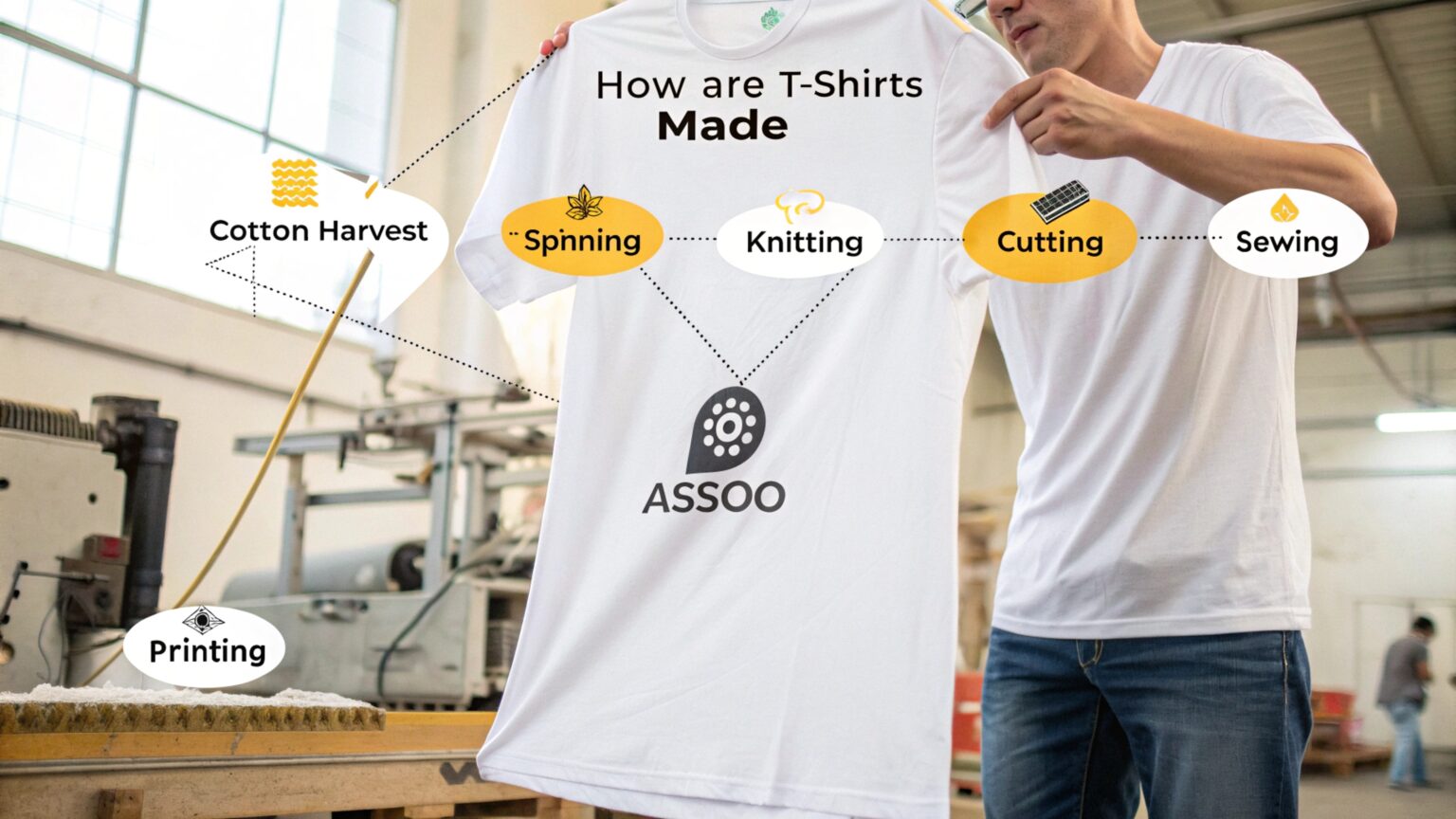 How Are T-Shirts Made? Step-by-Step Process Explained - asssoo.com